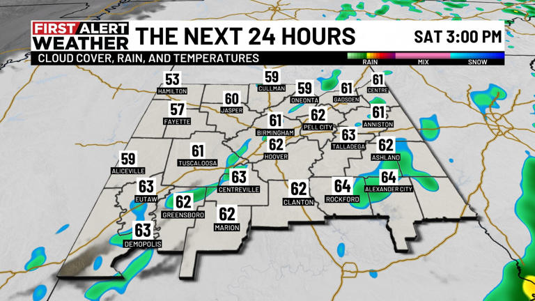 First Alert Weather: Rain moving out, cooler air moving in