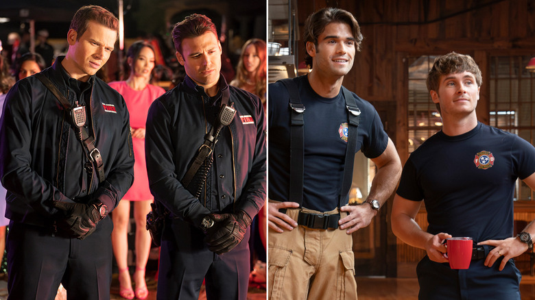 9-1-1 crossover: Buck and Eddie have a 'hunk-off' with Nashville's Blue ...