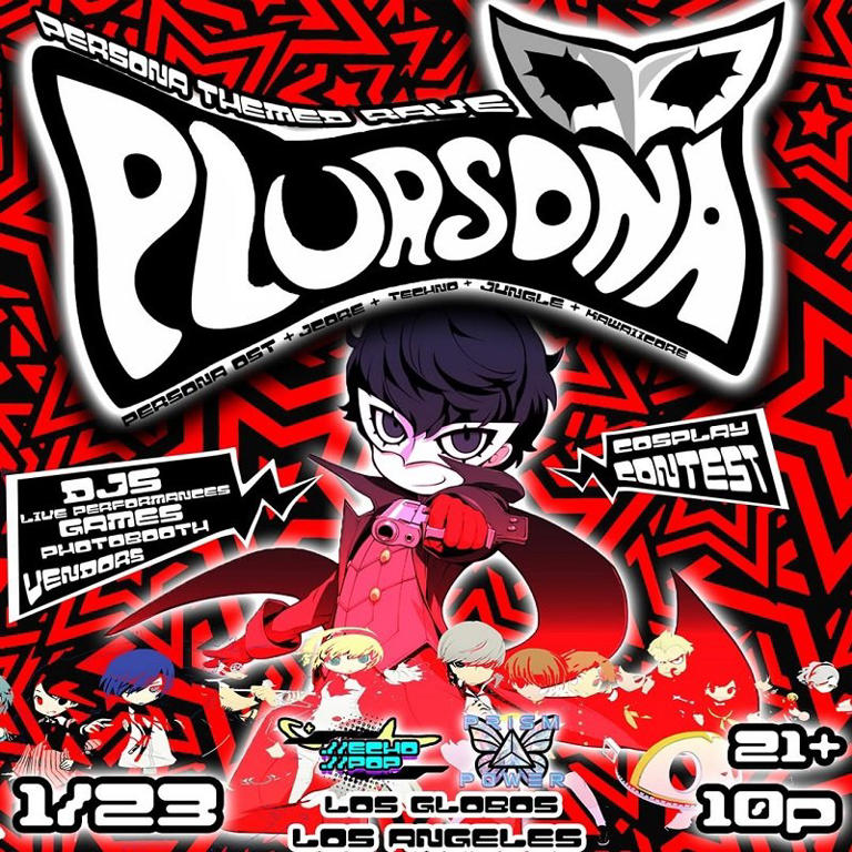A Persona themed rave (Plursona) is coming to Los Angeles
