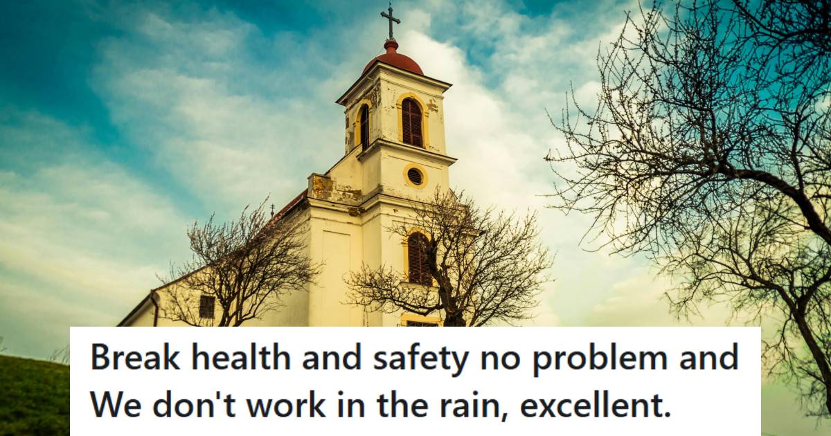 Church groundskeeper refused to use a dangerous staircase until it was ...