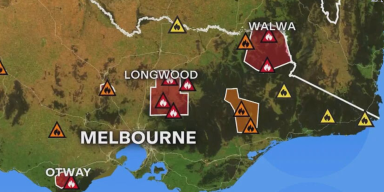 Trio of out-of-control bushfires still burning after wild overnight winds