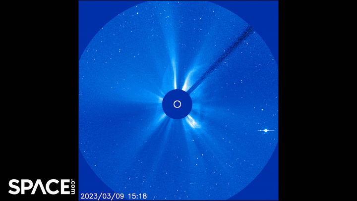 Butterfly-Shape' Coronal Mass Ejection Captured