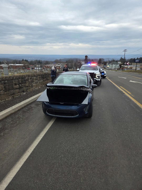 Photos: Geistown police reminding drivers to safely secure items after ...