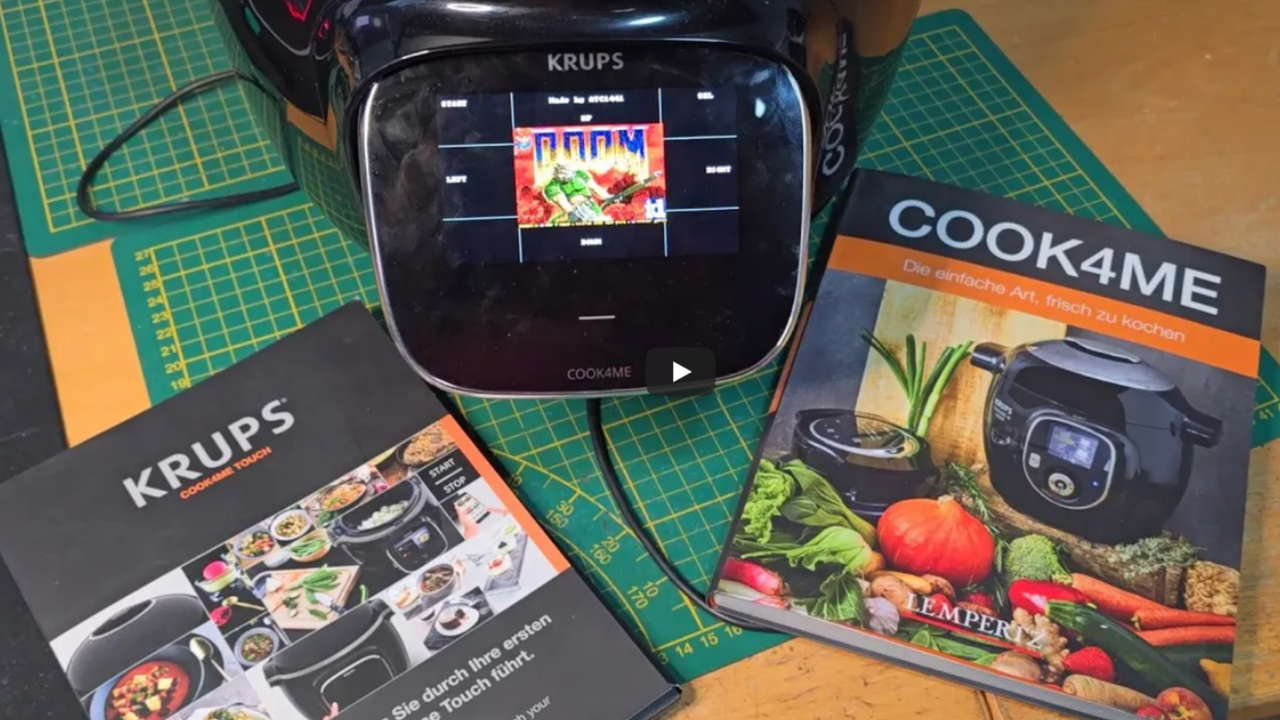 Doom conquers the kitchen through an electric cooking pot — classic ...