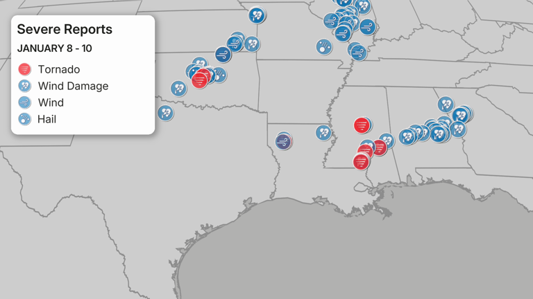 First multi-day severe weather event of 2026 (recap)