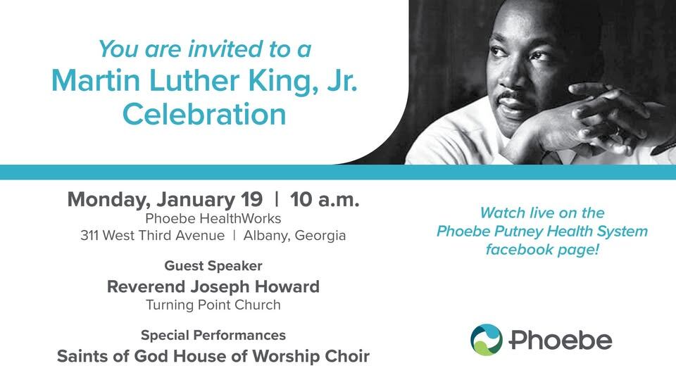 Phoebe Putney Health System to host Dr. Martin Luther King Jr. celebration