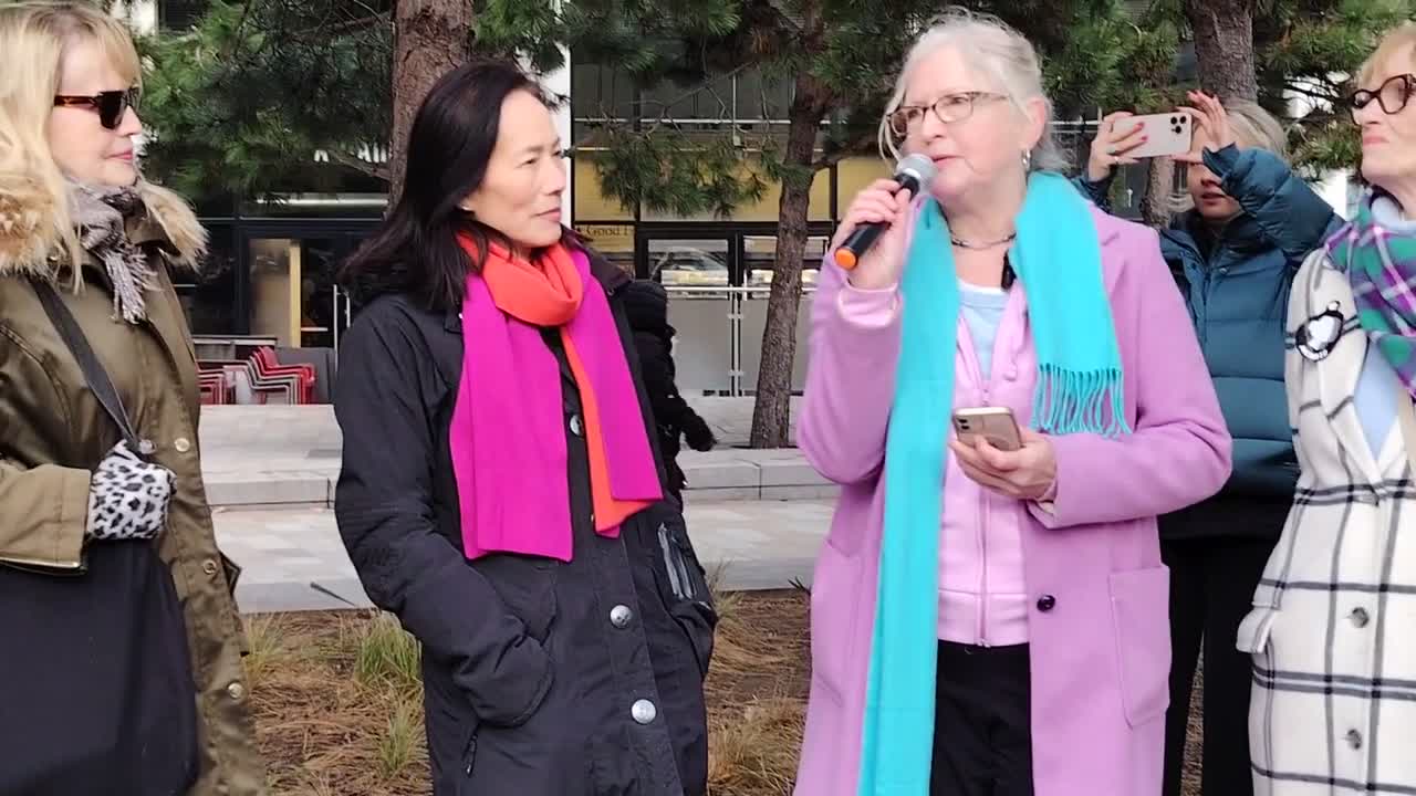 No men in female changing rooms demonstration in London, UK