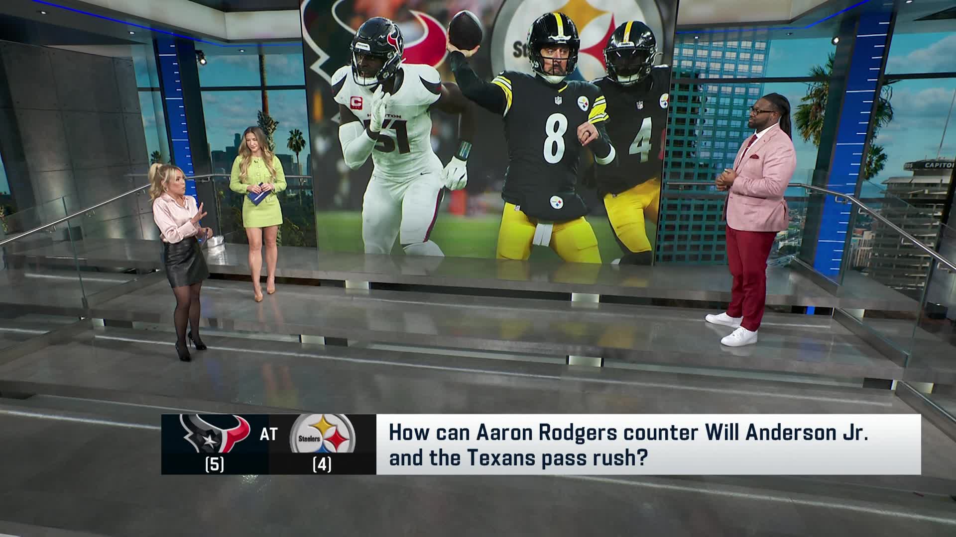How can Aaron Rodgers counter Texans pass rush - NFL GameDay Morning
