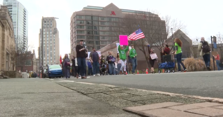Anti-ICE protesters assemble in Durham, across country after shootings ...
