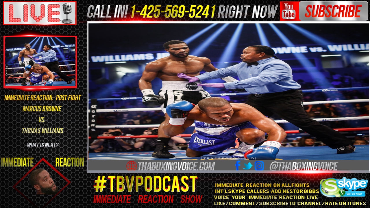 Immediate reaction: Marcus Browne vs. Thomas Williams Browne scores 3 ...