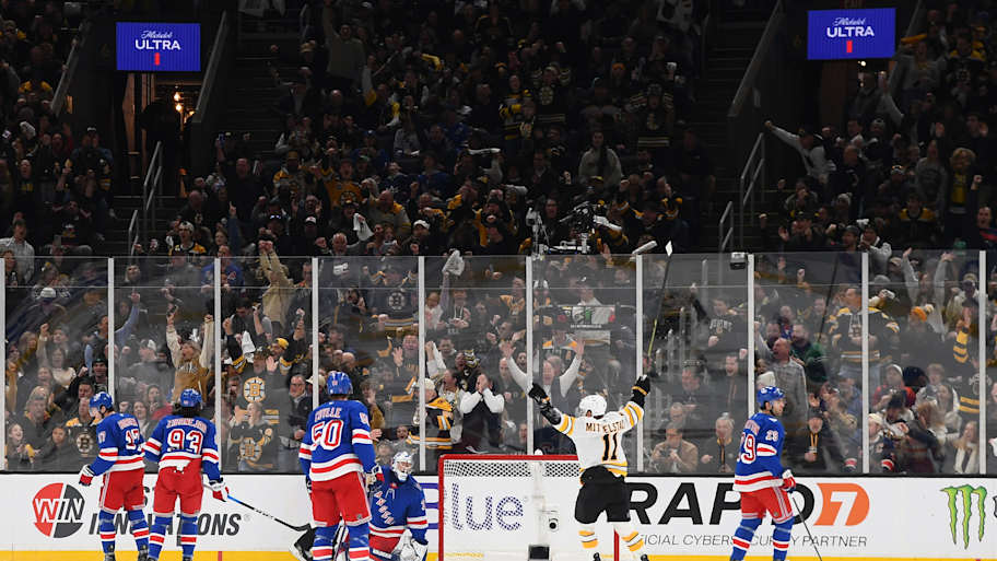 Bruins benefit from extremely rare and bizarre end to first period ...