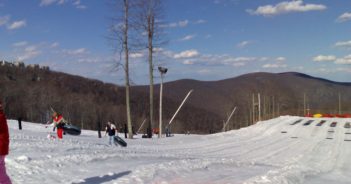 Not a skier? This Virginia snow tubing spot is just as much fun