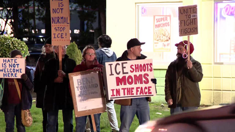 ICE protesters take to streets across WA over the weekend