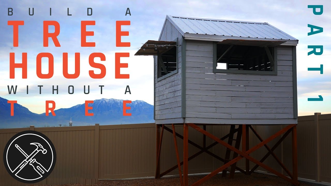 How to build a treeless tree house - Part 1 - Footings and deck