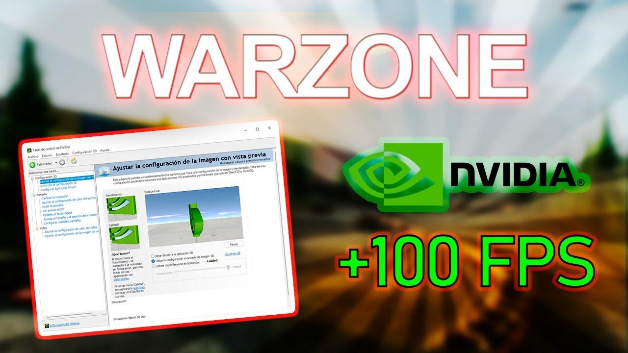 Configurar NVIDIA Control Panel específicamente para Warzone