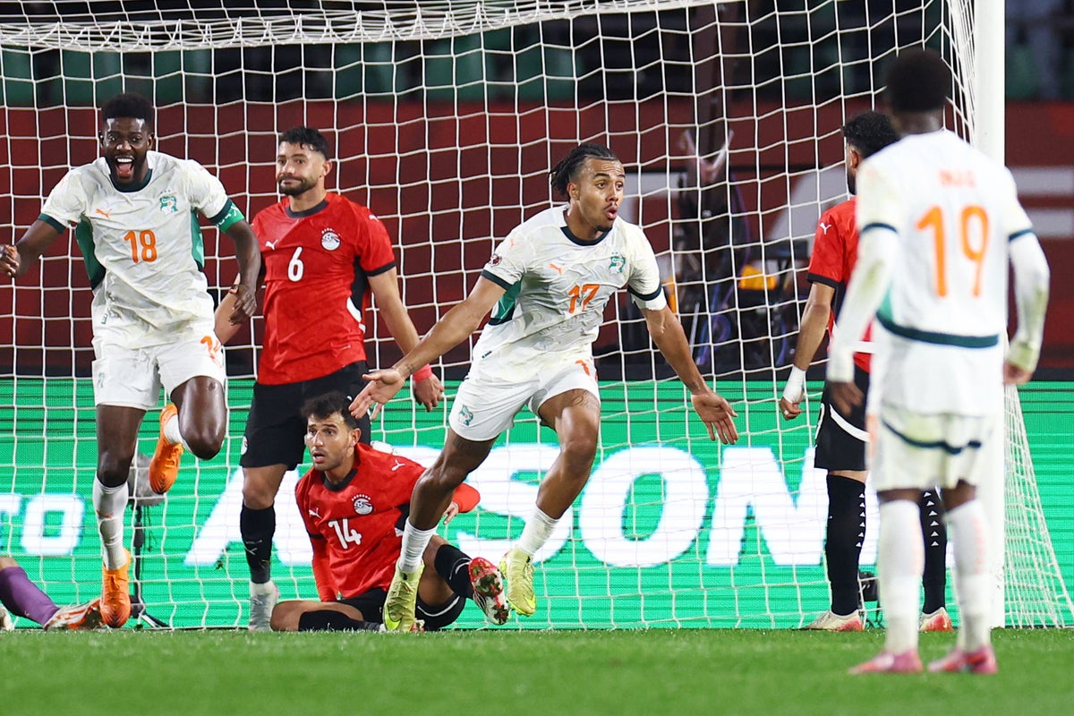 Doue goal gives Ivory Coast hope against Egypt in Afcon quarter-final