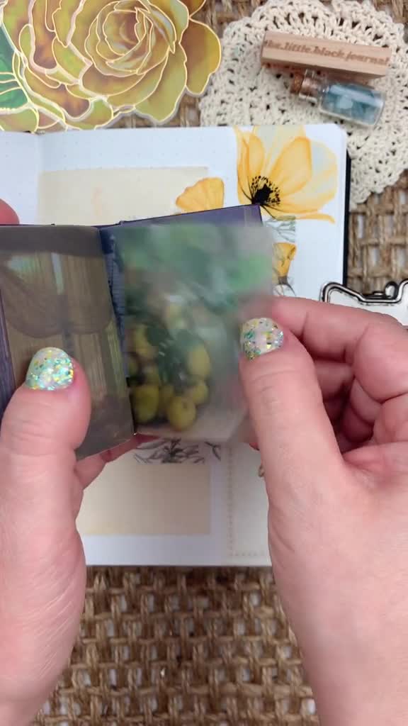 Lemon themed journal spread with soft ASMR sounds