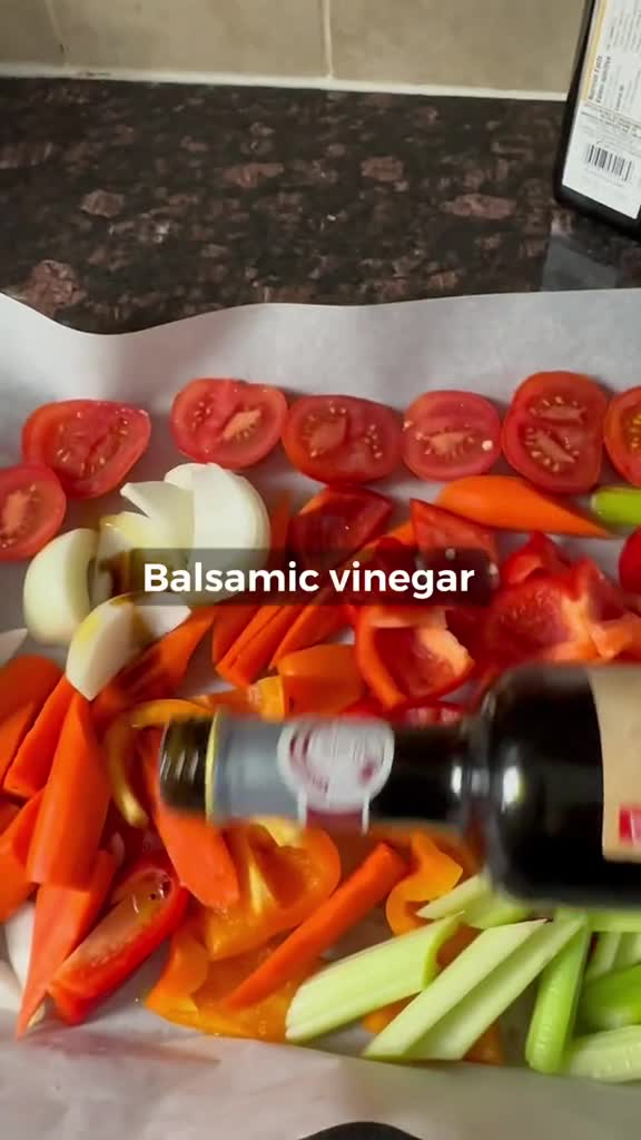 Sheet pan balsamic roasted veggies in 30 minutes