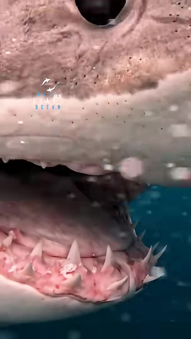 Cheeky great white shark
