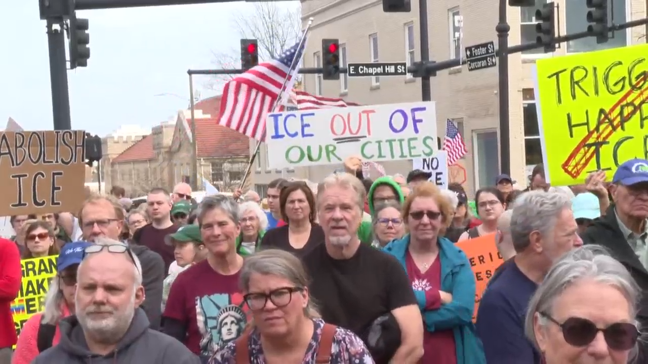 Anti-ICE protesters assemble in Durham, across country after shootings ...