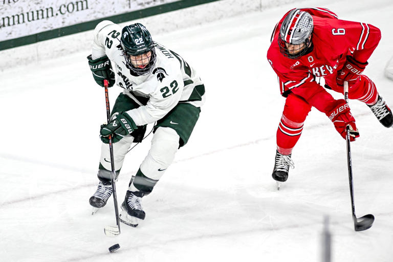 Michigan State hockey loses close game at Ohio State: Highlights