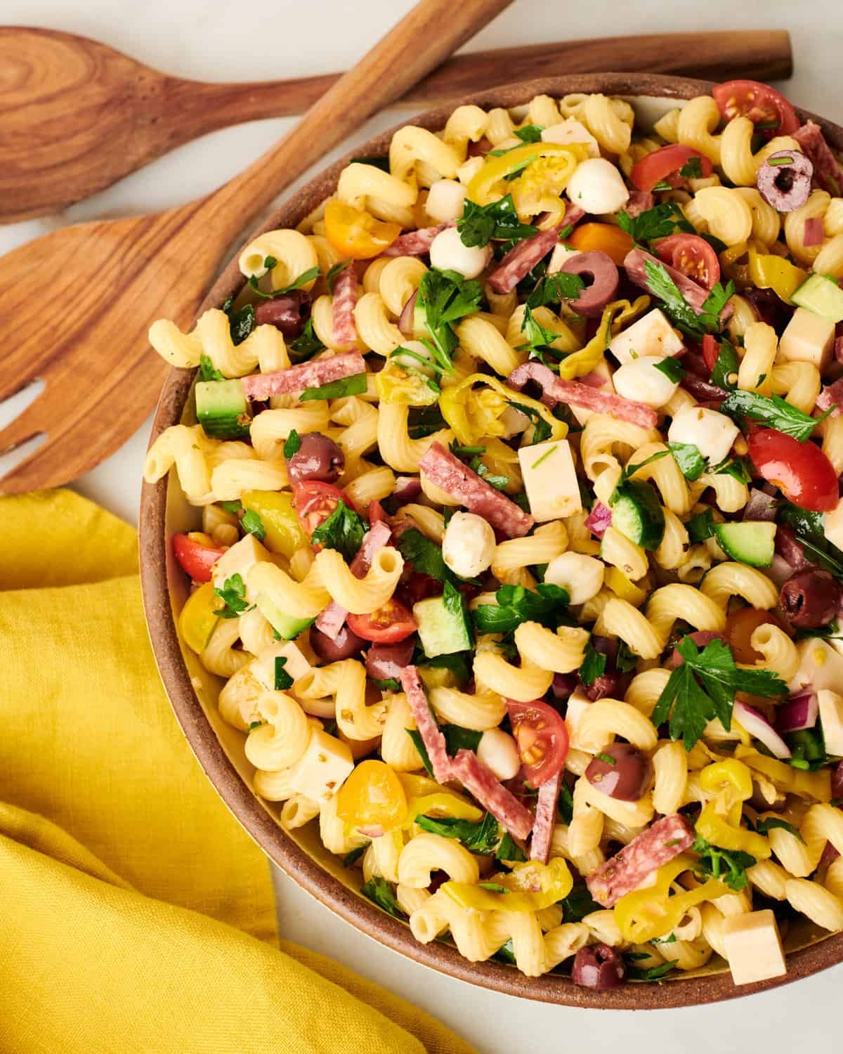 Divine & delicious: Italian chopped pasta salad