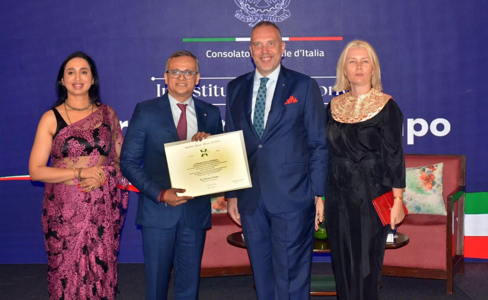 Italy confers prestigious civilian honour on Dempo