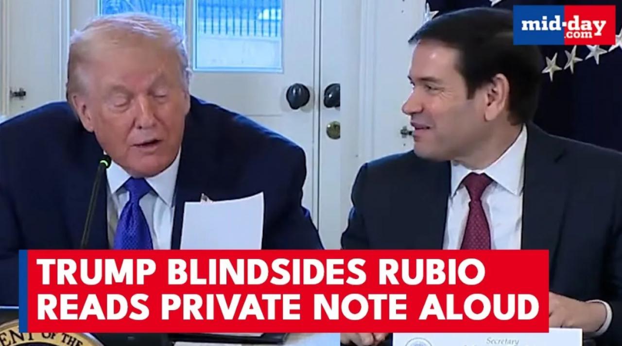 Trump exposes Rubio’s private note: ‘Dementia Don,’ say netizens after ...