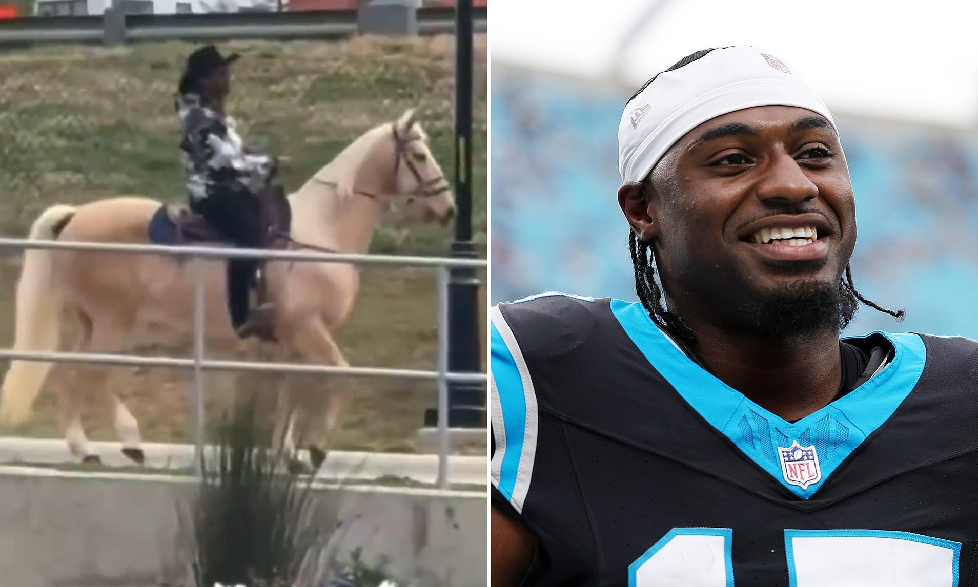 Panthers star goes viral after wild video emerges of him arriving at ...