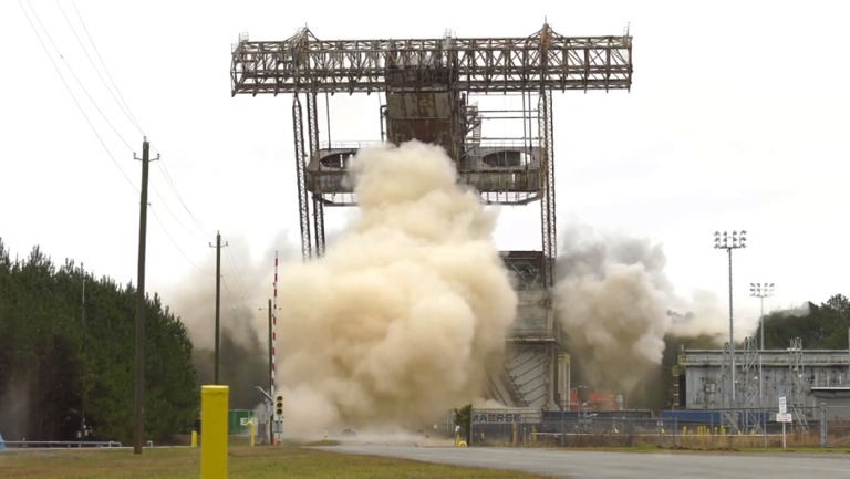 NASA’s Marshall Space Flight Center demolishes two historic structures