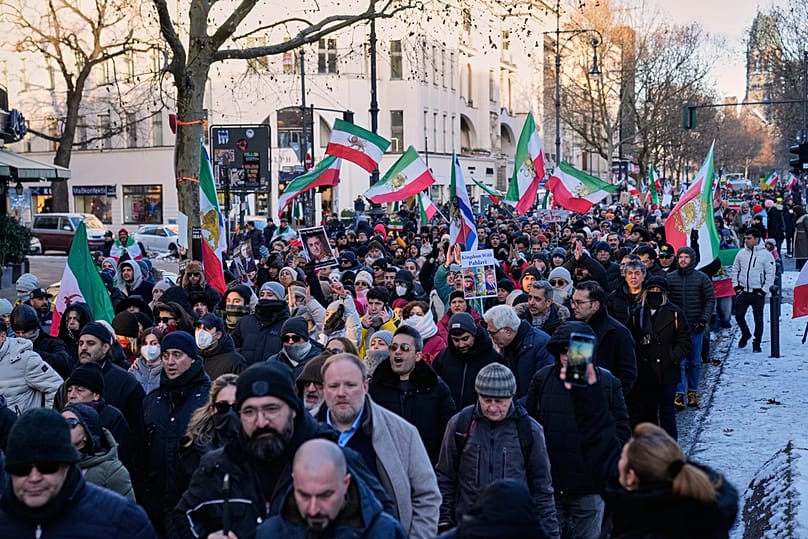 Demonstrations held in major European cities in solidarity with Iran ...
