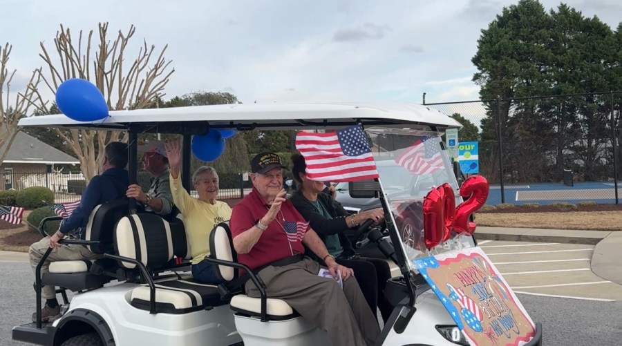 Happy birthday! World War 2 veteran celebrates 102nd birthday