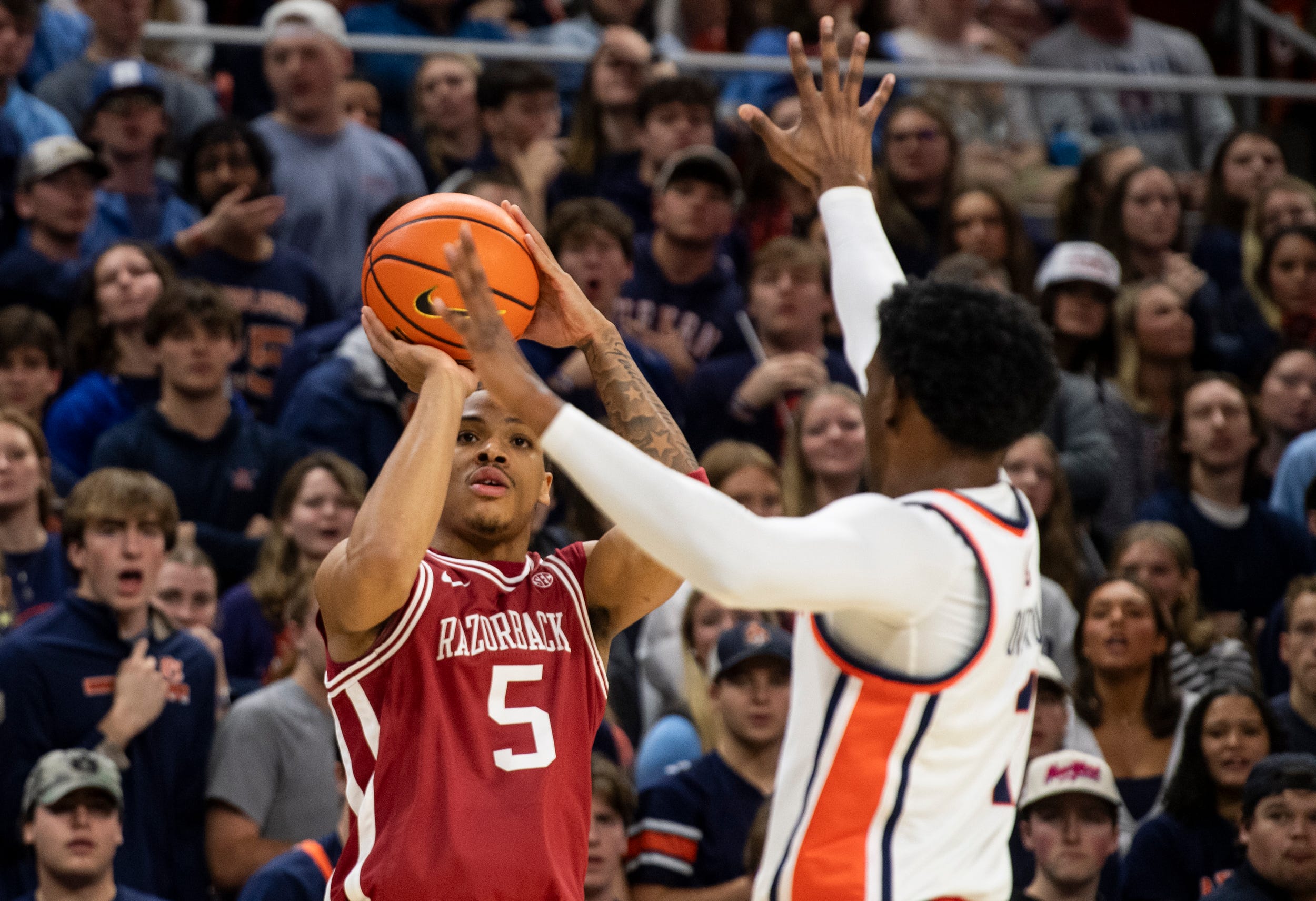 Auburn blows out Arkansas basketball in Hogs' first SEC loss