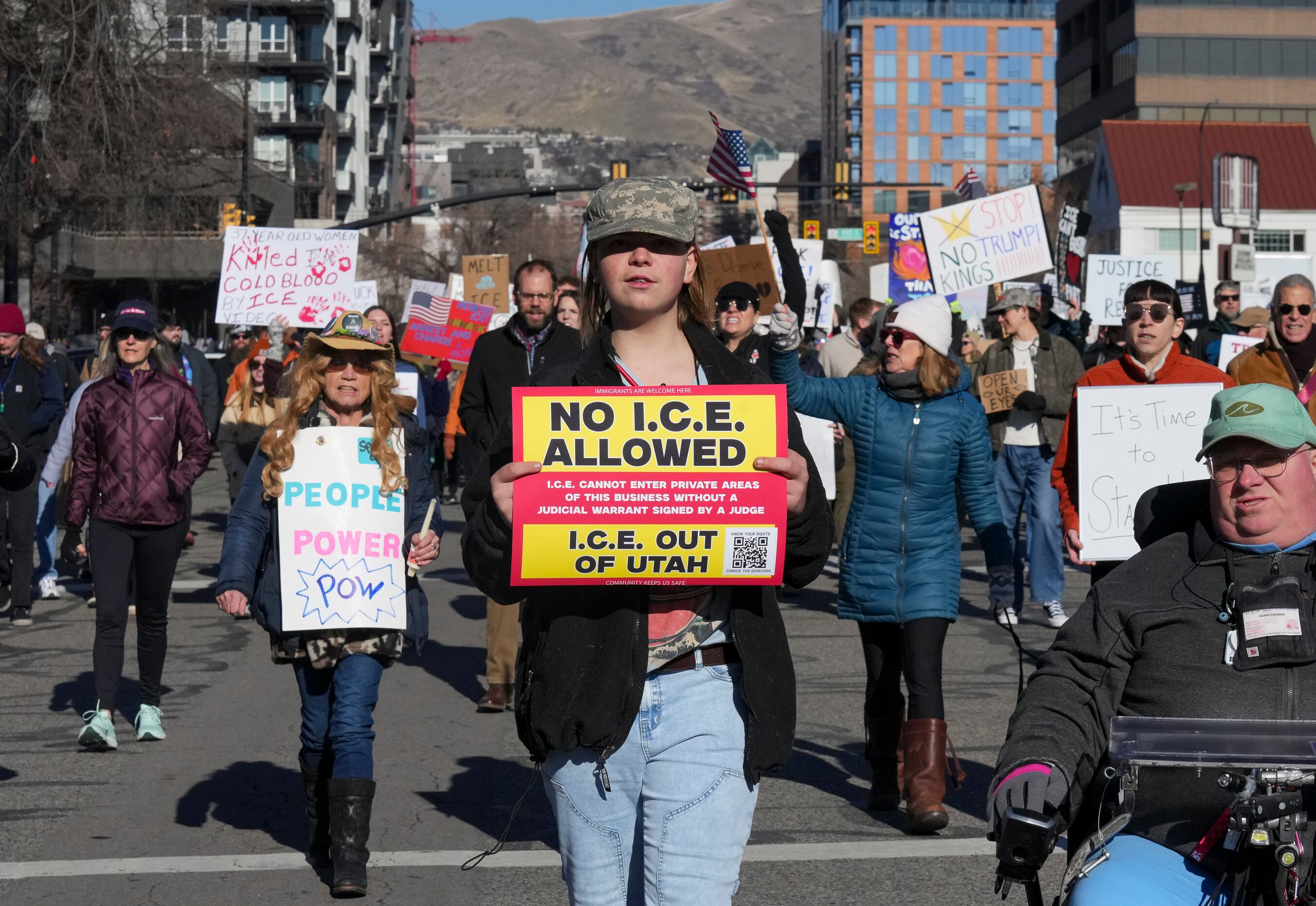 'ICE out for good' protests unfold in Salt Lake City, other Utah cities ...