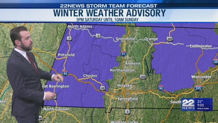 Winter weather advisory: Freezing rain and possible flurries this weekend