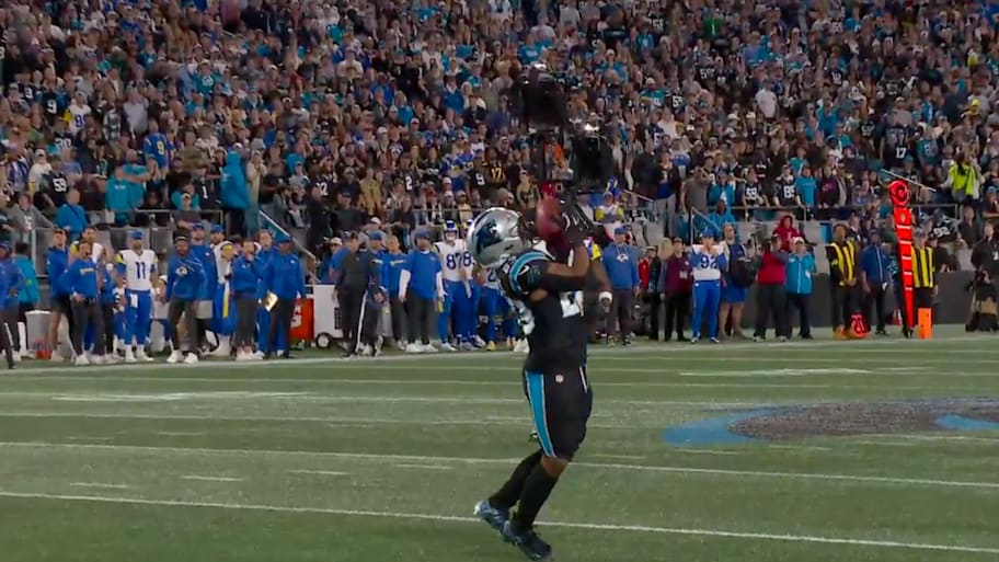 Panthers escape first half vs. Rams with game in reach despite four ...