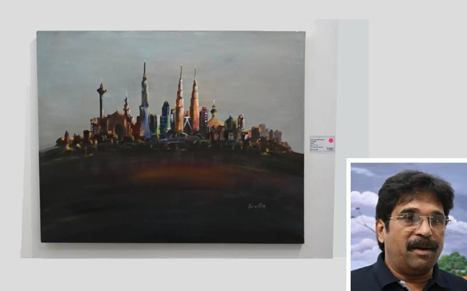 Indian artist captures KL’s iconic landmarks on canvas