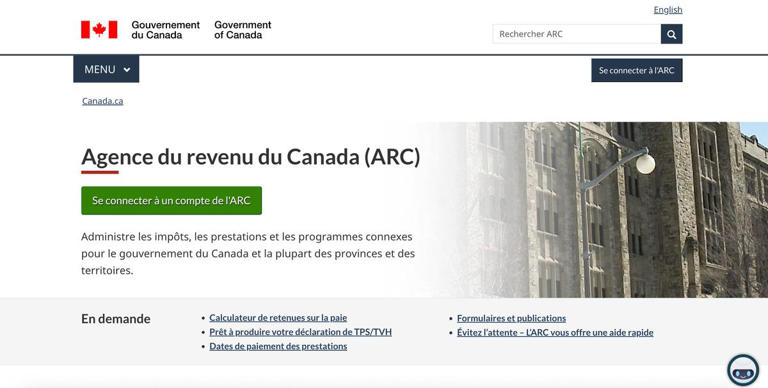 L’Agence du Revenu du Canada fait une annonce importante concernant ses ...