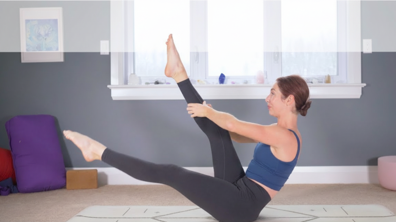 15 min Pilates sculpt workout for abs and booty