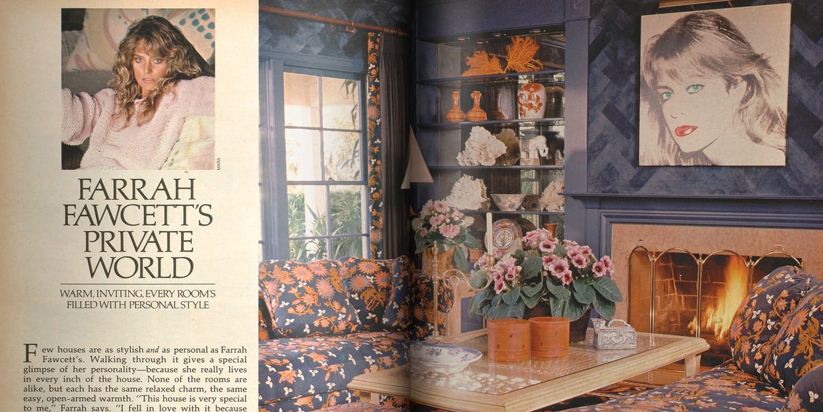 From the archive: Farrah Fawcett's home featured an Andy Warhol ...