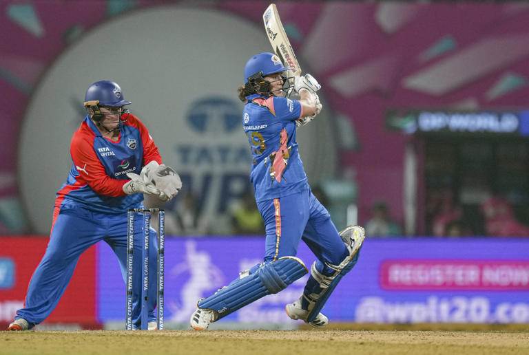 Sciver-Brunt, Harmanpreet slam half-tons as MI make competitive 195/4 vs DC