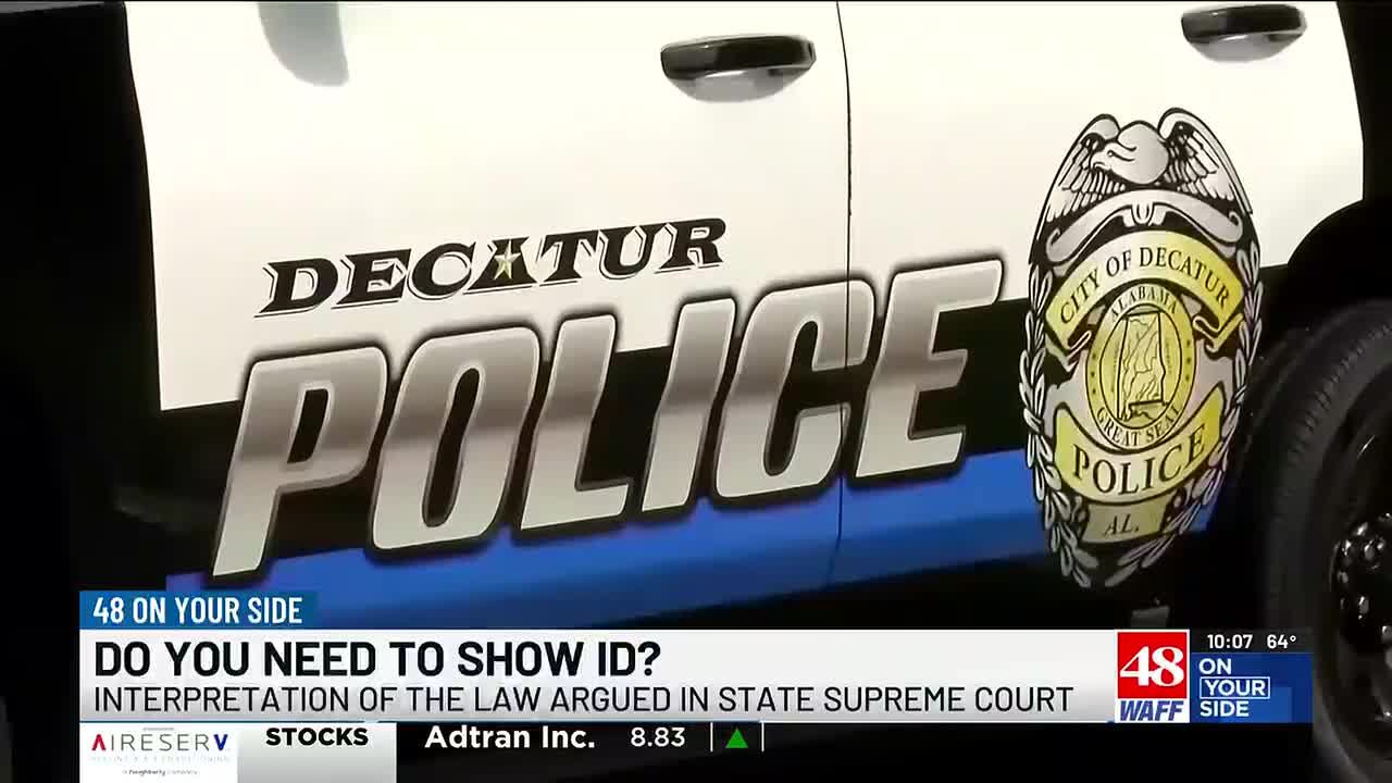 Alabama Supreme Court weighs ID requirement during police stops