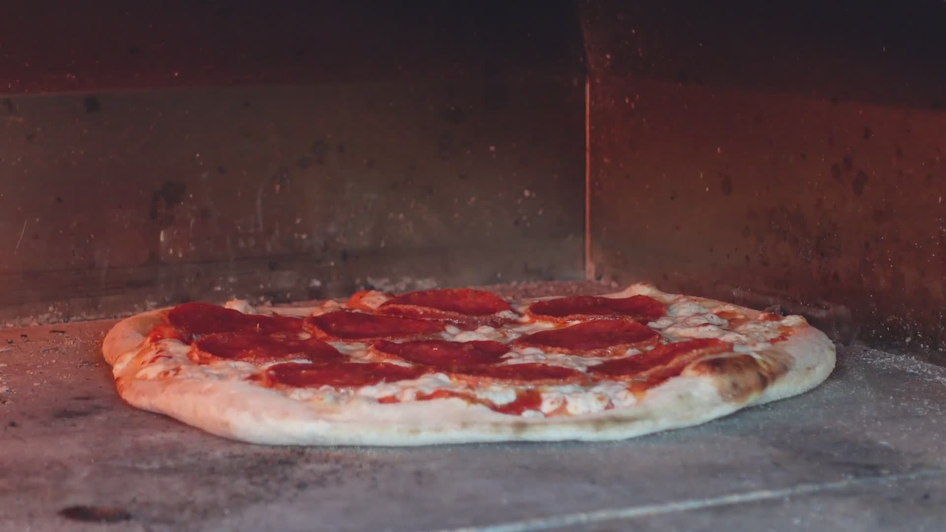 Sourdough pizza dough for homemade pepperoni pizza
