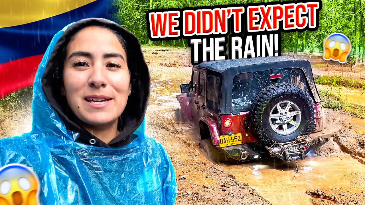 Trapped in a Colombian rainstorm