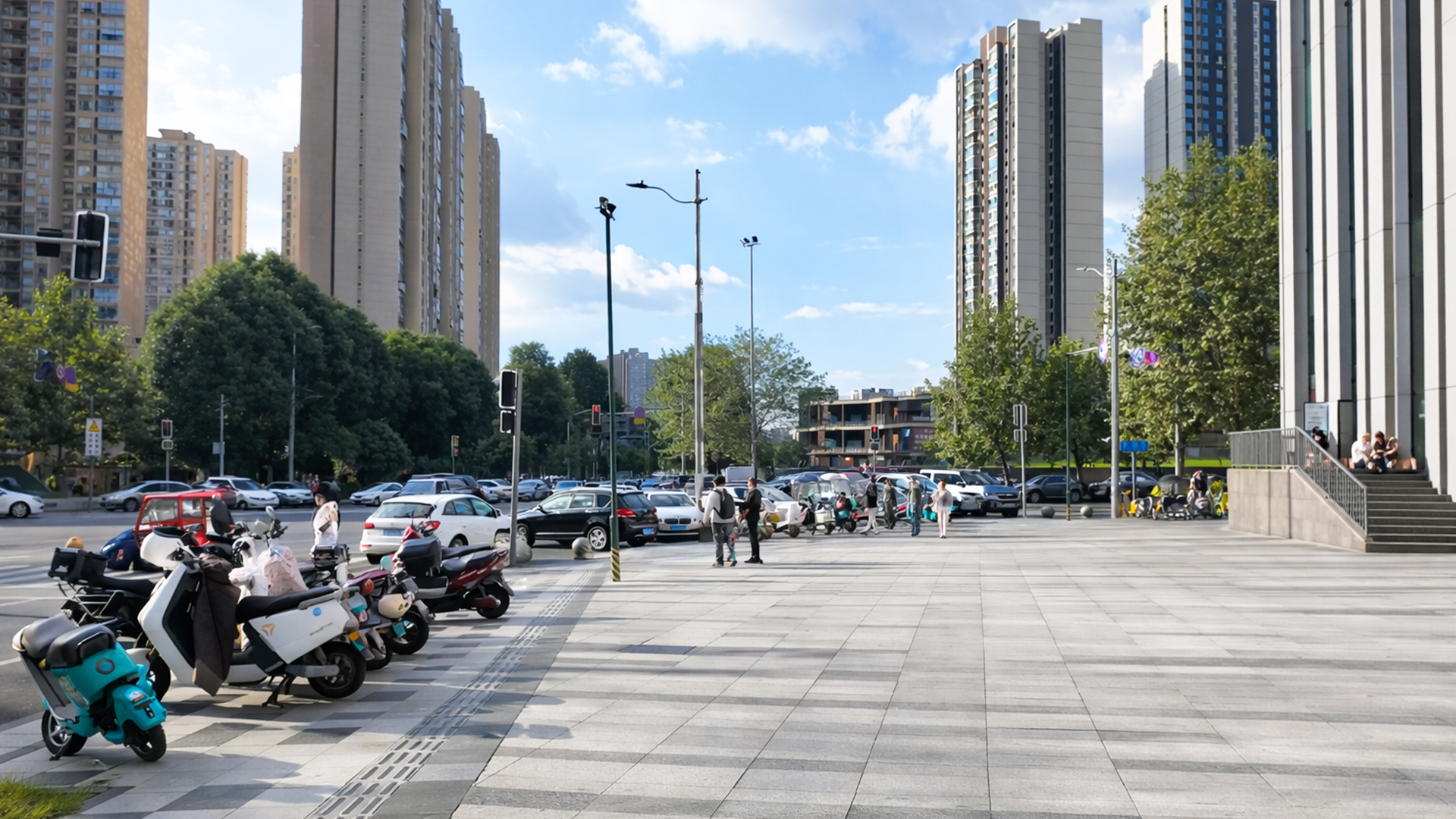 Chinese residential areas are clean