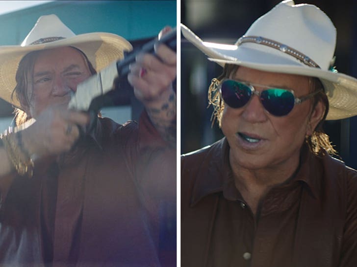 Mickey Rourke fires gun in new ‘National Lampoon’ movie, clip shows
