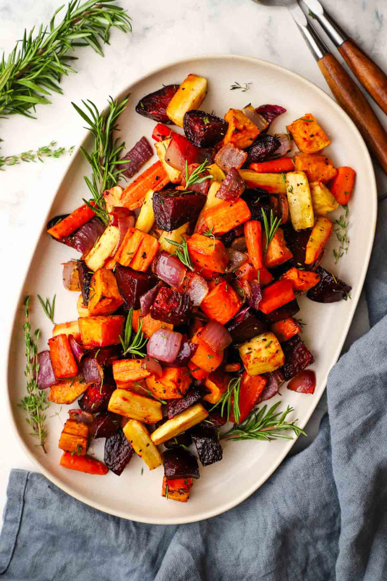 Roasted root vegetables