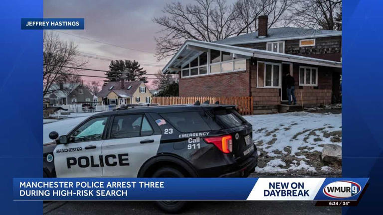 Manchester police arrest 3 during high-risk search