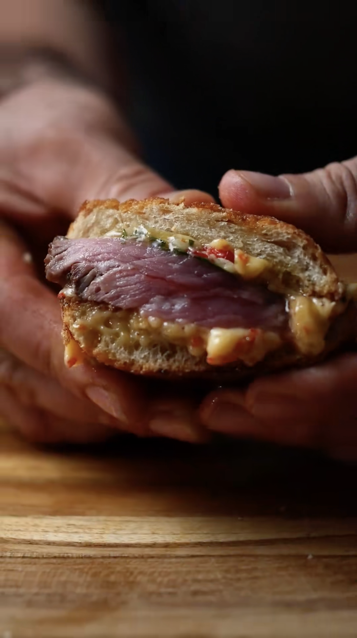 Steak sandwich with chimichurri and compound butter 🥩🥪