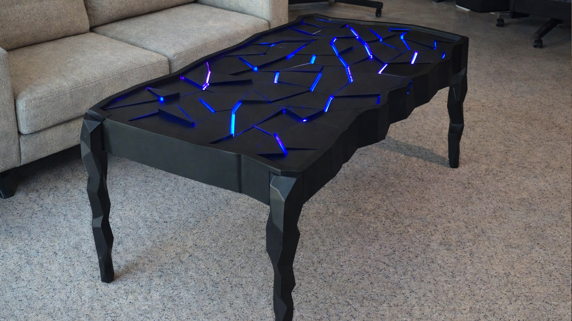 A neural network designs a table for the first time
